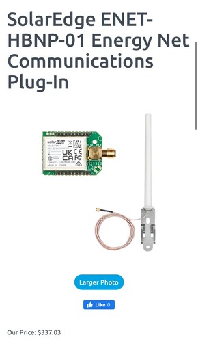 SOLAREDGE Wireless Internet Kit Antenna Cellular Plug-In CELL-B-R05-US ...