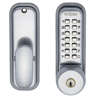 Digital Push Button Commercial Mechanical Door Lock Key Override ...
