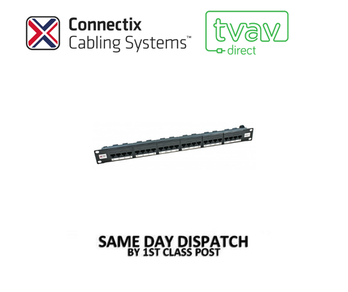 Connectix Cabling Systems CAT6E 24 Way Patch Panel | eBay UK