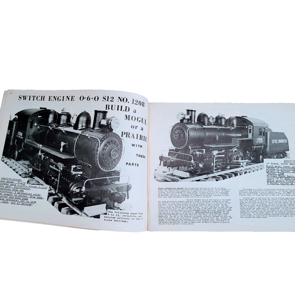 Little Engines Live Steam Locomotives Catalog 1957 Model Railroad ...