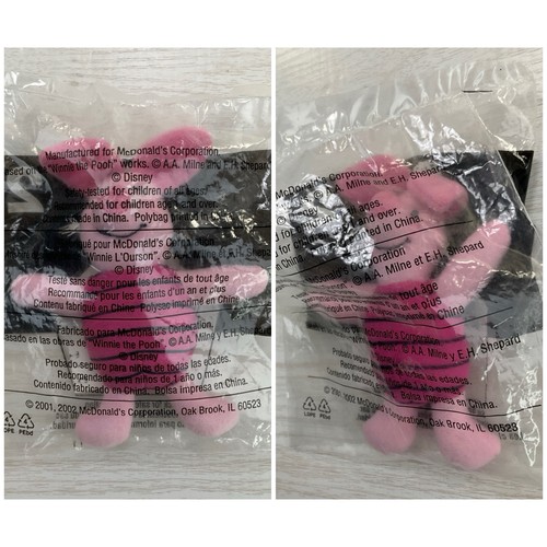 Lot of 2 - #2 Piglet 2002 Disney Winnie The Pooh McDonalds Happy Meal ...