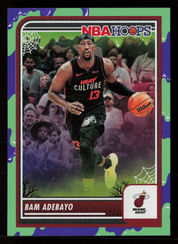 Bam Adebayo 2023-24 Hoops Haunted Hoops Slime #66 Miami Heat | eBay