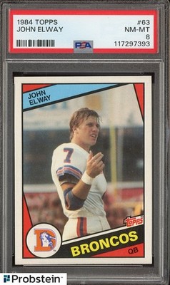 1984 Topps #63 John Elway Rookie PSA 8 severely under-graded | eBay