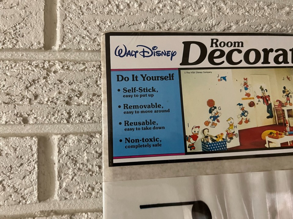Rare Vintage Disney Room Decorations Priss Prints Donald Duck with ...