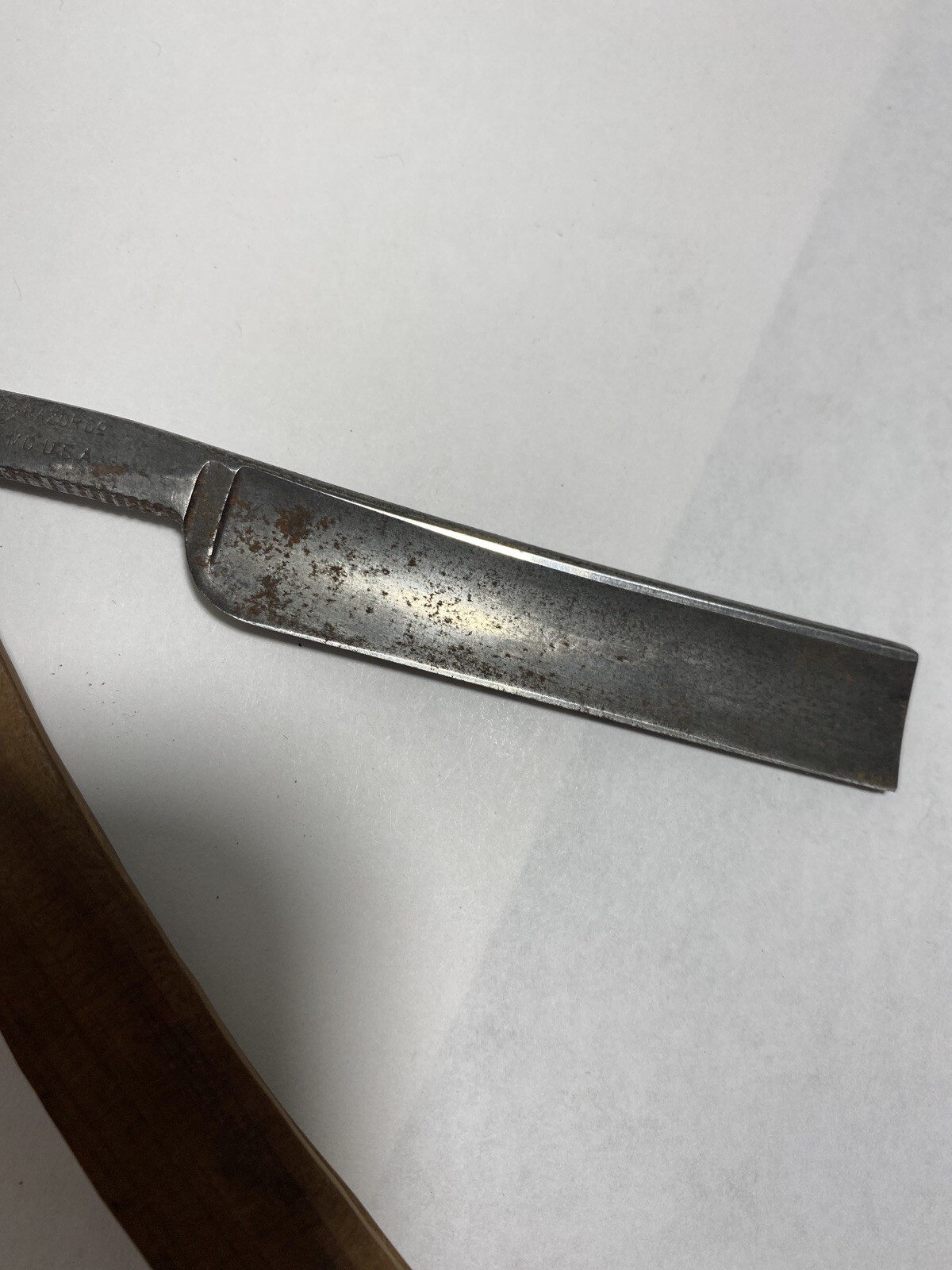 Vintage Shumate Straight Edge Razor Bakelite Wooden Handle | eBay