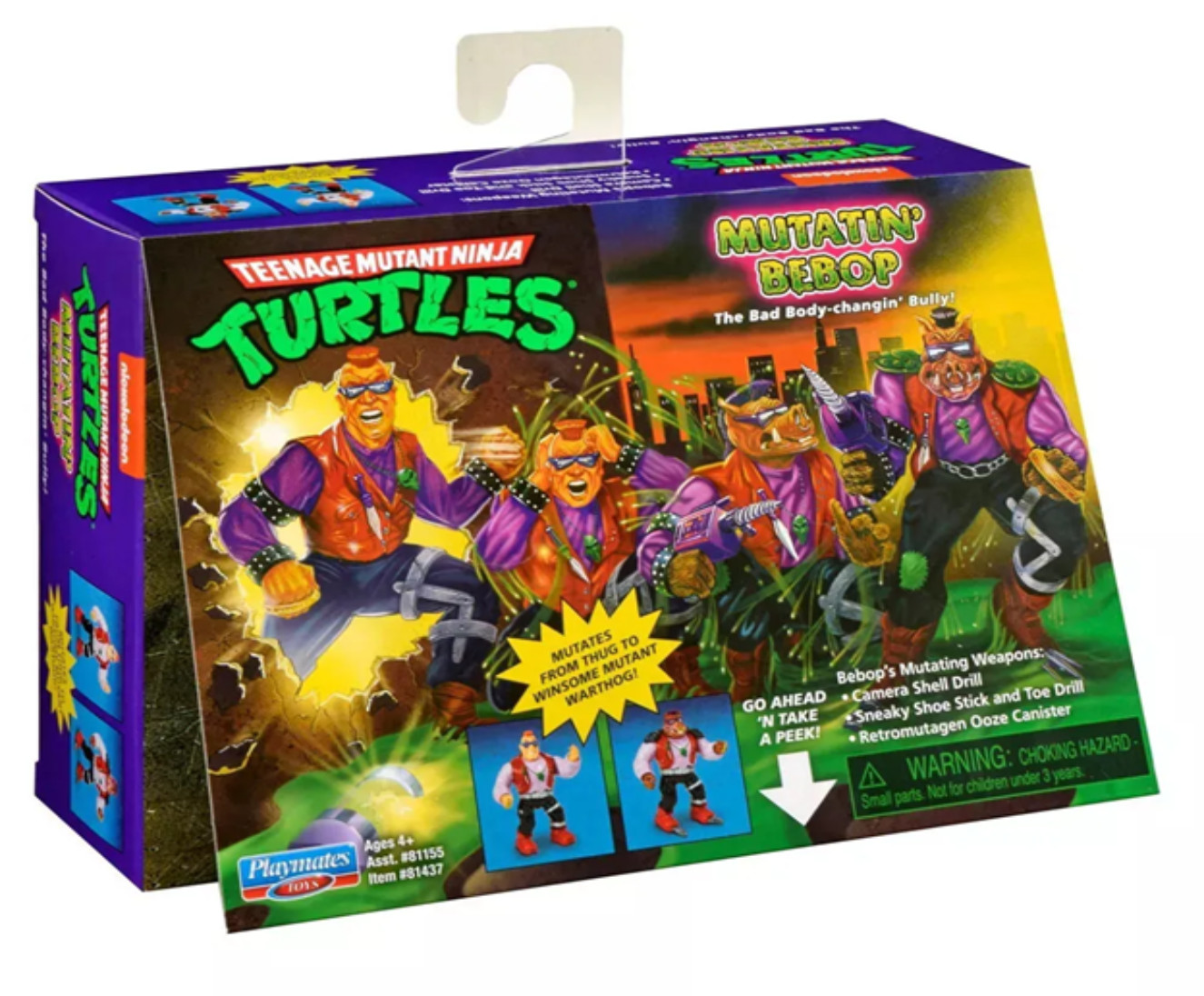 Teenage Mutant Ninja Turtles Mutatin' Leo, Bebop, Rocksteady Action Figures