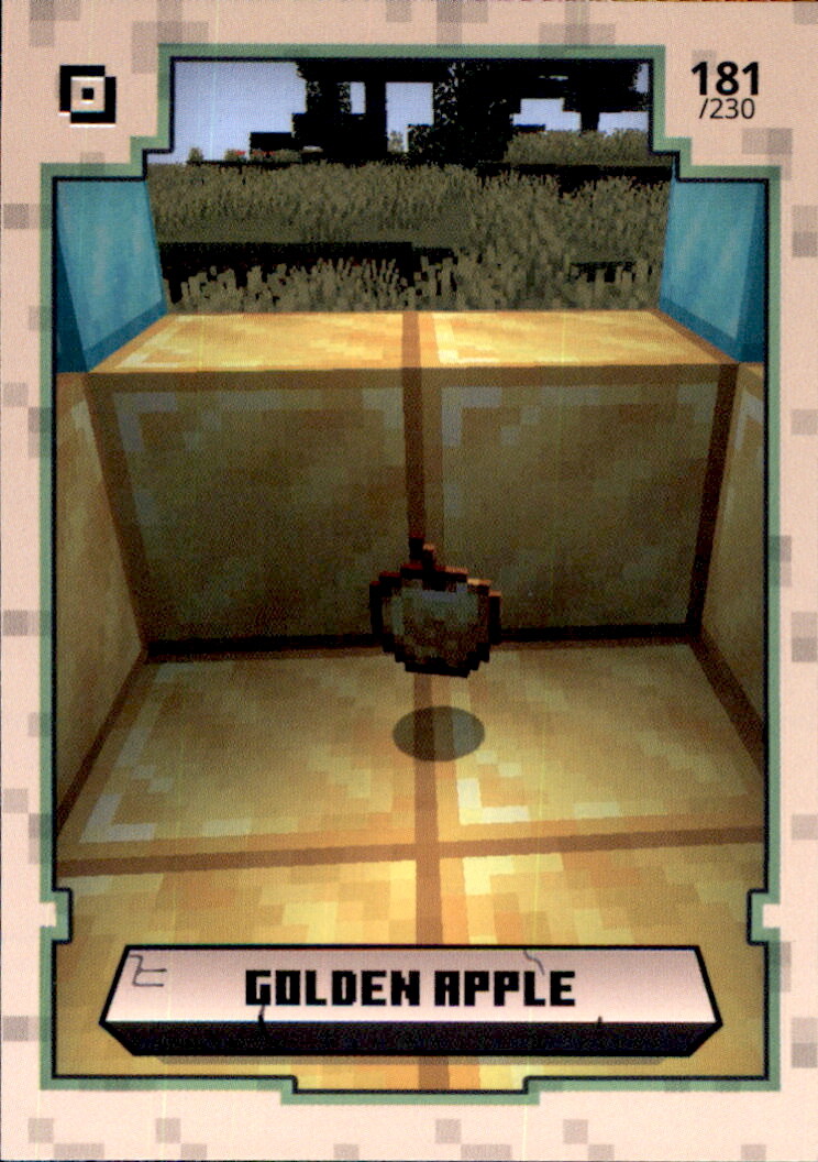 Minecraft Trading Cards 2021 - Nr. 181 Golden Apple Item Basis Karte ...