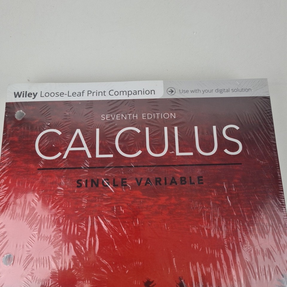 🚨 Calculus Single Variable, Wiley Loose-Leaf Print Companion 7th ...