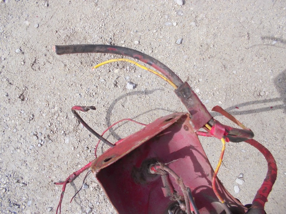 Farmall Cub IH Tractor ORIGINAL dash panel gas tank support w/ switches ...