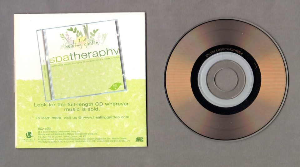 The Healing Garden SpaTherapy Mini CD Sampler, Dreams, Soulful Bliss ...