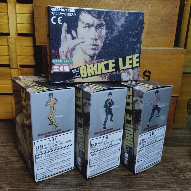 4Pcs/set Bruce Lee Action Doll Toy Series Doll Statue Bruce Lee Model ...