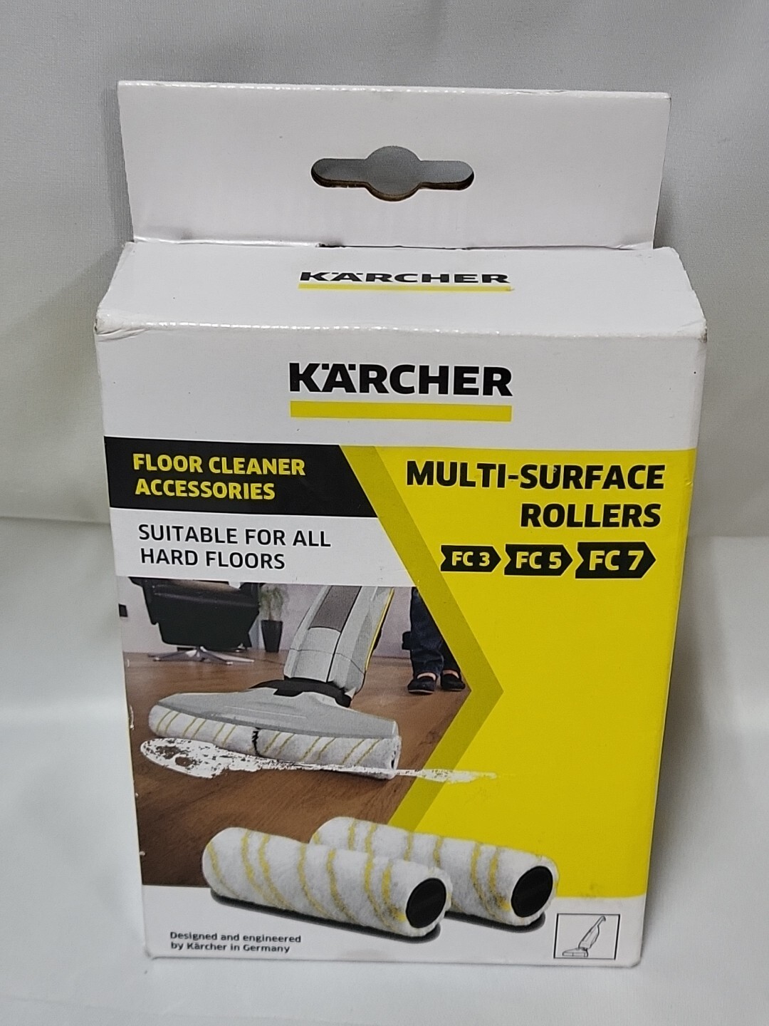 Karcher Microfibre Rollers Set Fits Karcher Floor Mop Cleaner FC3 FC5 FC7 | eBay