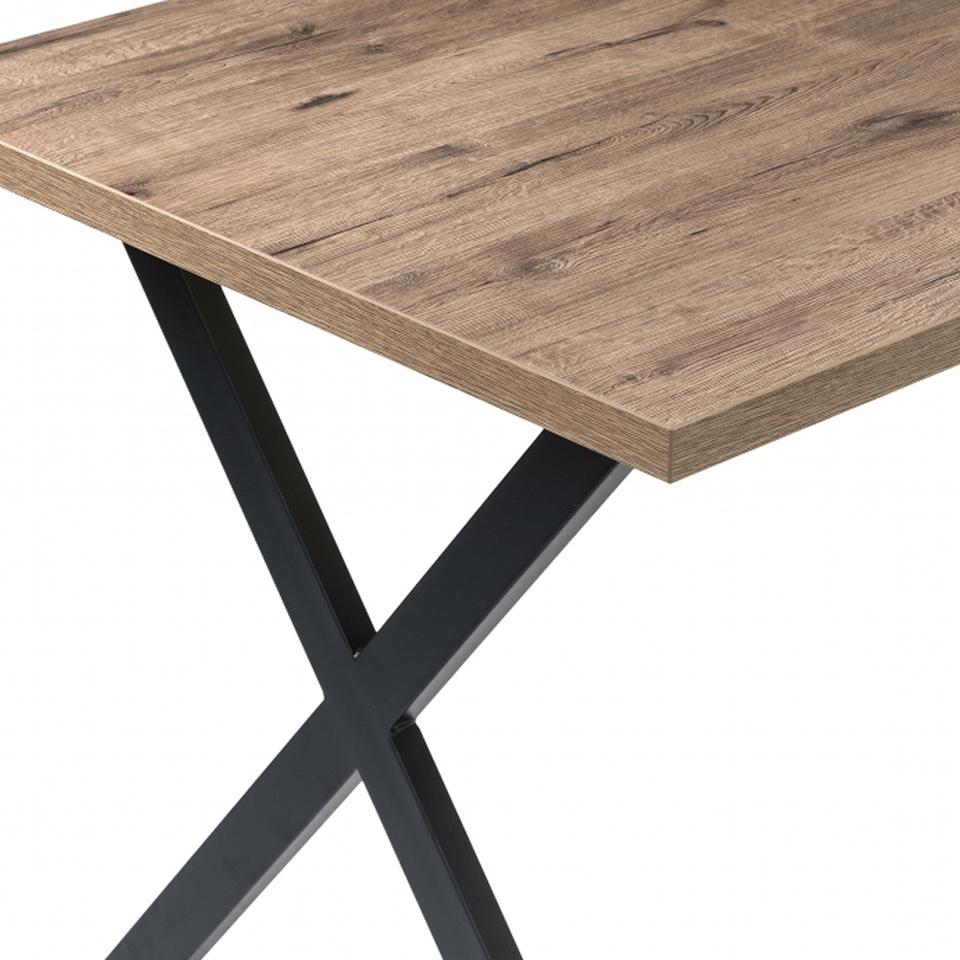 2PCS/Set Black Industrial Metal X Shape Table Legs Desk Bench X Cross ...