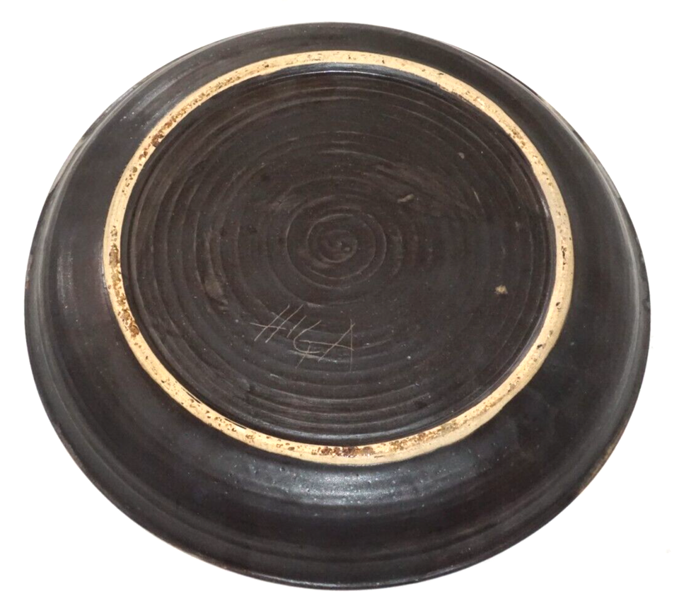 Hawaii Modernist Glazed Volcano Crater Motif Plate Charger by Charles ...