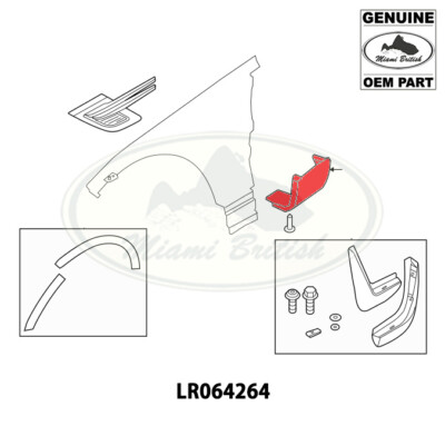 LAND ROVER FRONT LOWER MOULDING RH RR SPORT 14-22 LR064264 GENUINE | eBay
