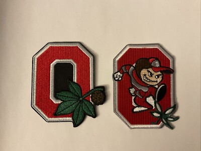 (2) OSU The Ohio State Buckeyes Vintage Embroidered Iron On Patch lot 3 ...