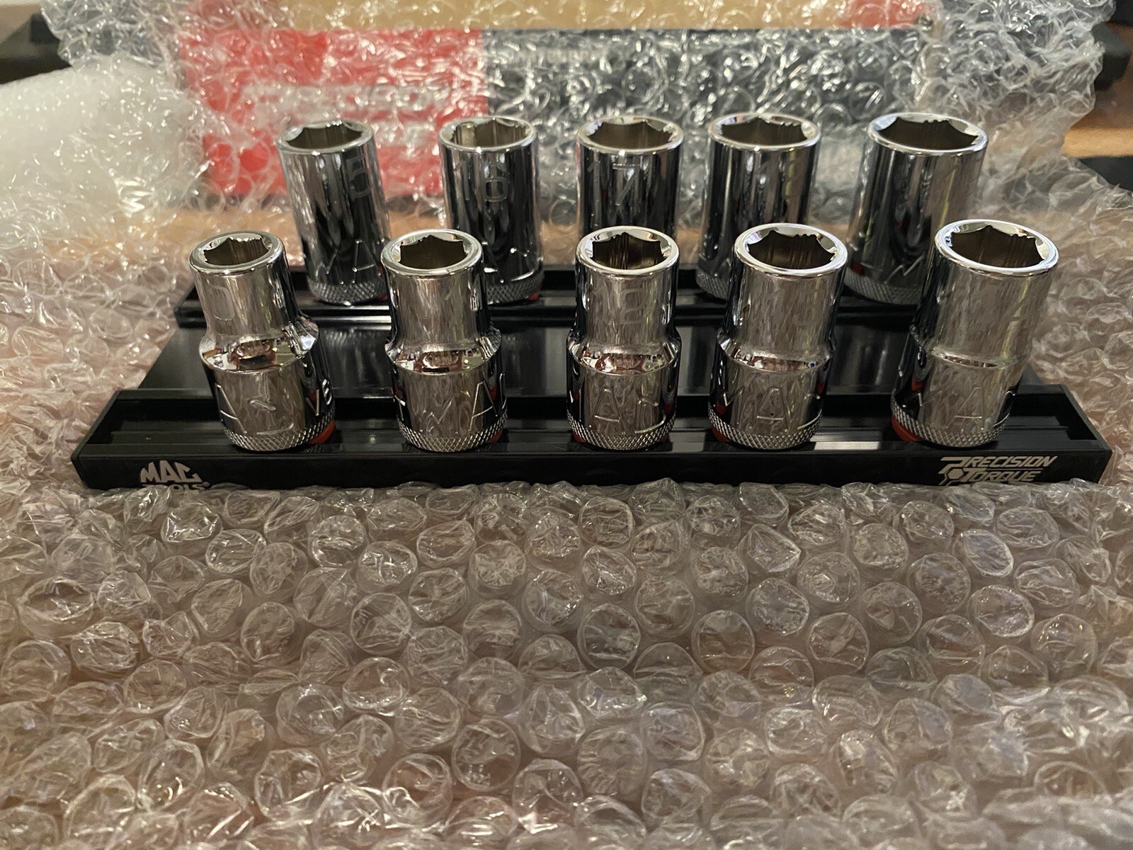 Mac Tools 10-PC 10pc 1/2" Drive Metric Socket Set 6-PT SVM106BRPT ...