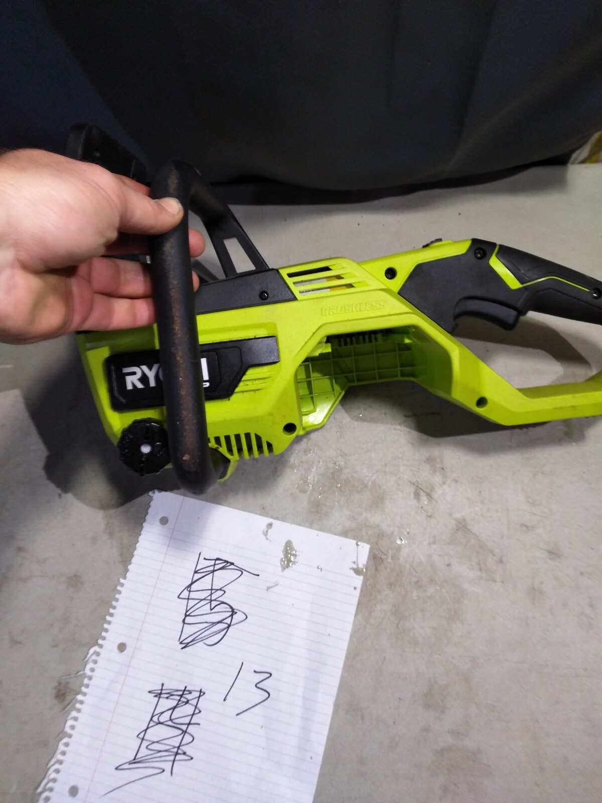 Ryobi 40V RY40508 Brushless Electric Chainsaw Engine only #13 | eBay