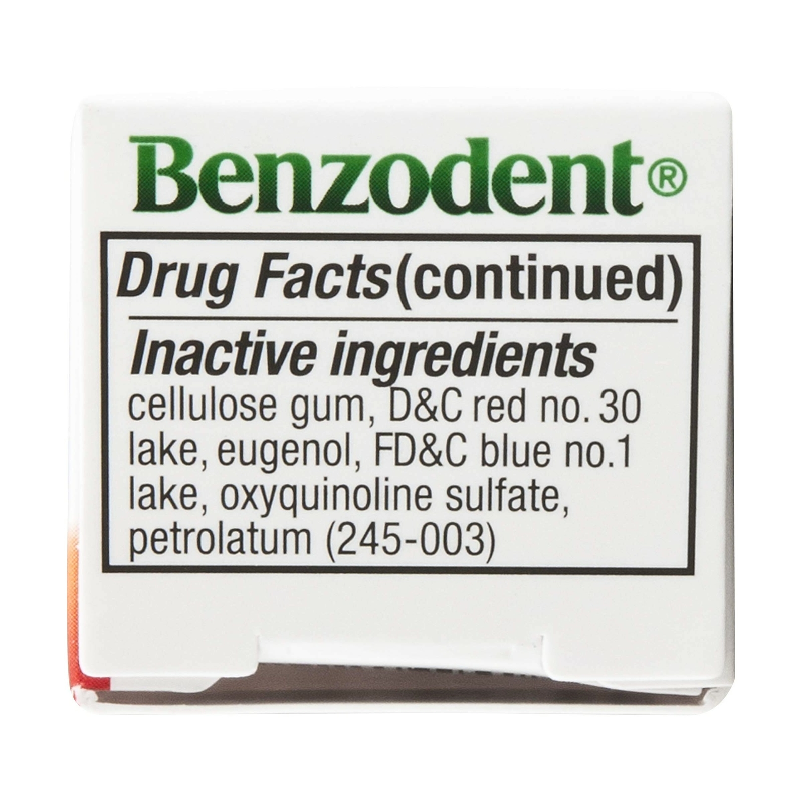 Benzodent Dental Pain Relieving Cream Topical Anesthetic 1 Ounce Tube ...