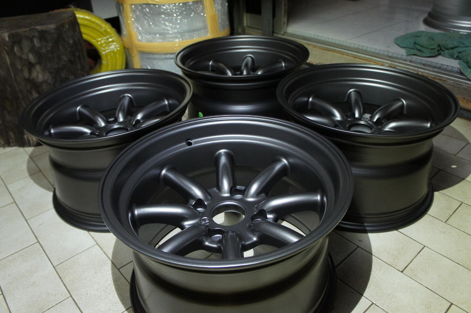 For Miata MX5 roadster e30 civic JDM GunMetal 15 Retro Banana Style ...