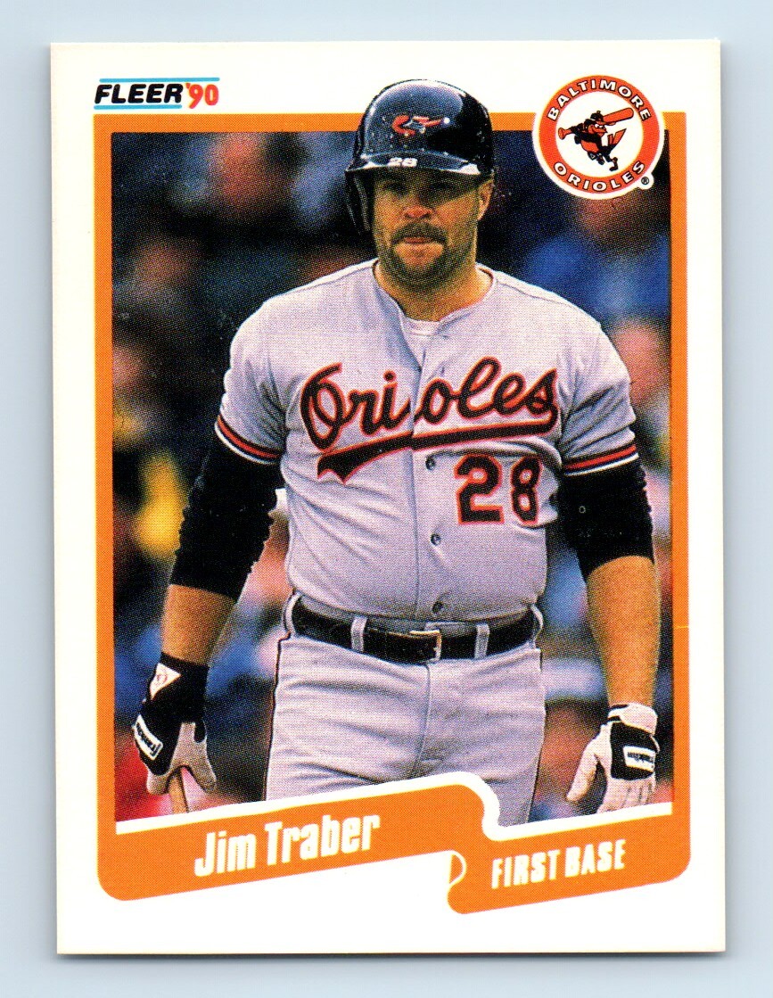 1990 Fleer Jim Traber Baltimore Orioles #193 | eBay