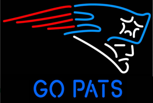 New England Patriots Go Pats Logo Beer Neon Sign Light Lamp 24"x20" | eBay