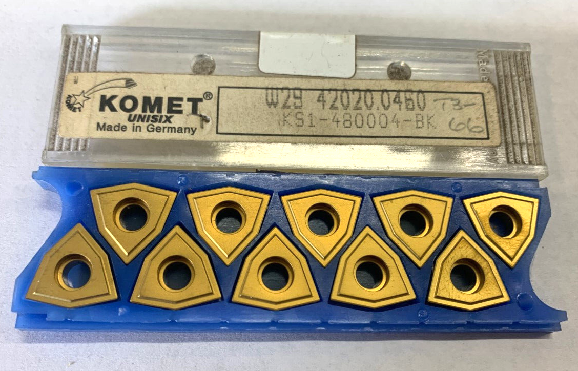 (10 PCS) KOMET W29 42020.0460 GRADE: BK66 CARBIDE INSERTS | eBay