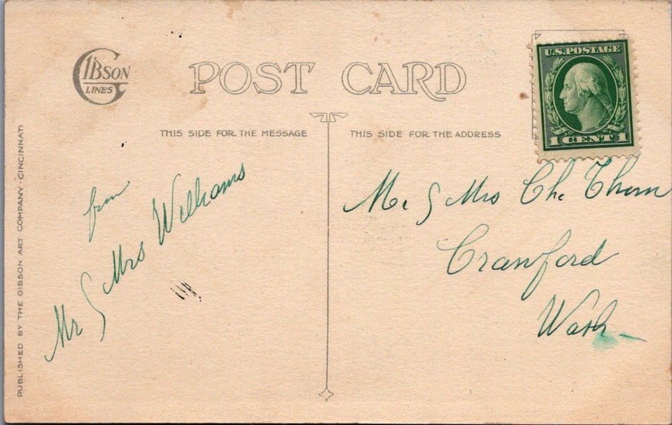 Christmas Smiling Snowman With Broom Straw Hat Holly Gibson c1920 ...