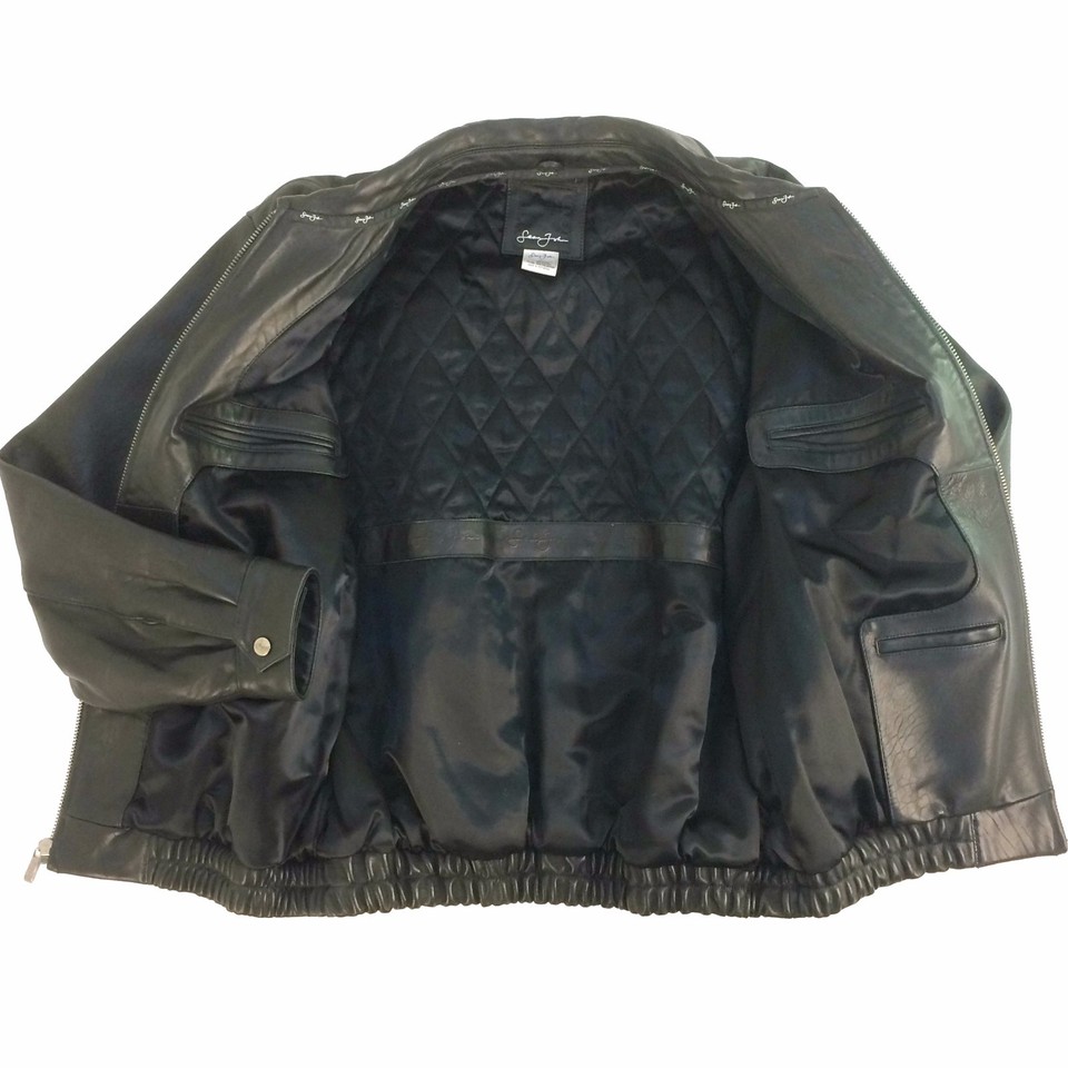 Sean John, Men Leather Bomber Jacket, SJ Q07282 TOKYO ROAD | eBay