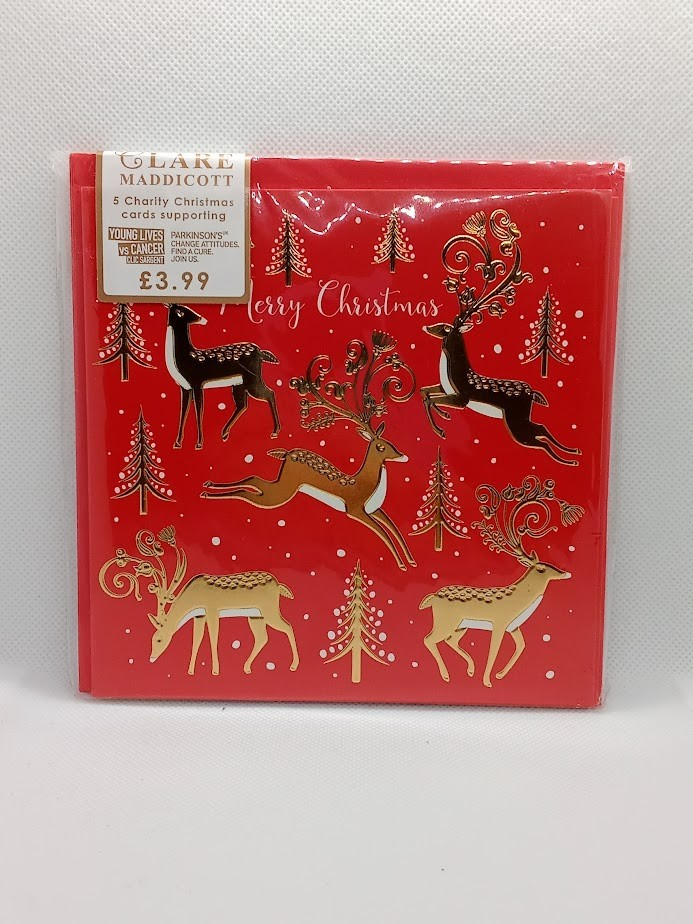 Christmas Cards Pack of 5 / 8 xmas Greetings Choice 10 designs Generic ...