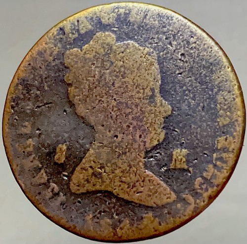 1844 Spanish Coin 180 Years Old 8 Maravedis Queen Isabella II Large ...