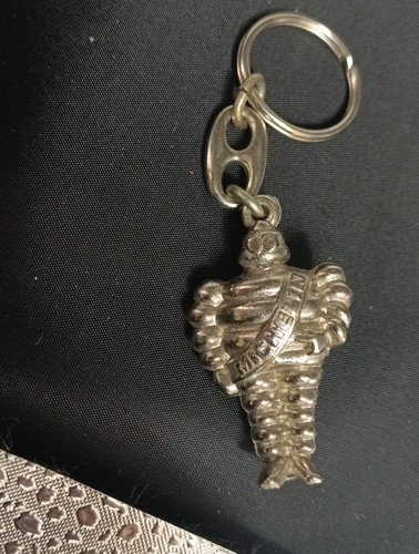 Vintage Porte Clé Figure BIBENDUM metal MICHELIN MAN KEYRING KEYCHAIN ...