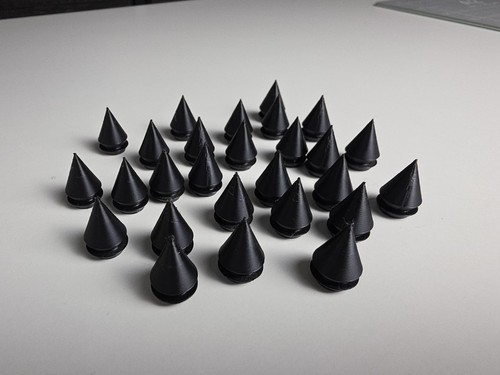 26pcs Black Spikes Shoe Charms for Crocs – Gothic Punk Jibbitz Style ...