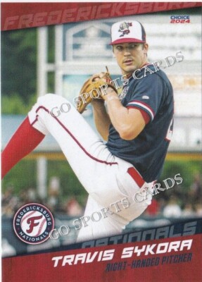 2024 Fredericksburg Nationals Travis Sykora RC Rookie Washington Minor ...