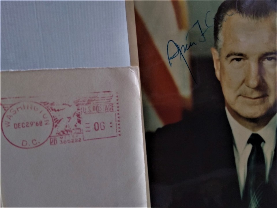 Spiro T Agnew Vice President - Signed Authentic Autograph Picture ...