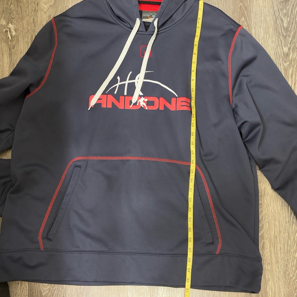 And1 One Hoodie sweatshirt sweater men's 2XL Blue pullover basketball ...