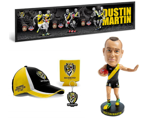AFL RICHMOND DUSTIN MARTIN BAR MAT / BOBBLEHEAD / CAP / KEYRING / CAN ...