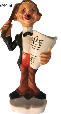 Vintage Whimsical Ceramic 8" Figurine Music Conductor Ash Tray | eBay