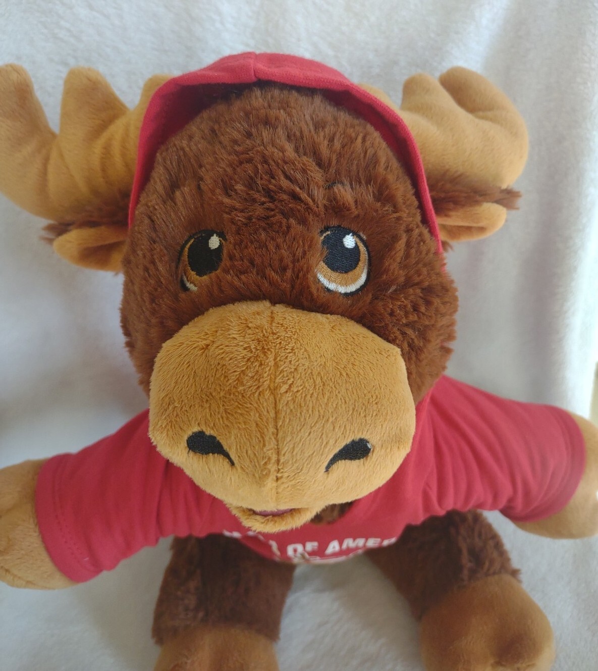 Mall Of America Build-a-Bear Moose/Reindeer With Christmas Hoodie | eBay
