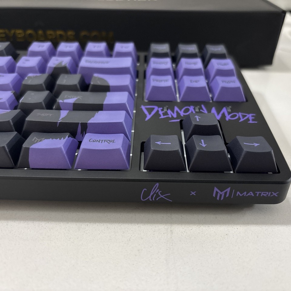 *New In Box* Clix Demon TKL Matrix Gaming Keyboard Pro Collection Blue ...
