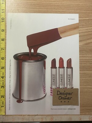 Clinique Lipstick Colour Surge Product Promo Print Ad Advertisement | eBay