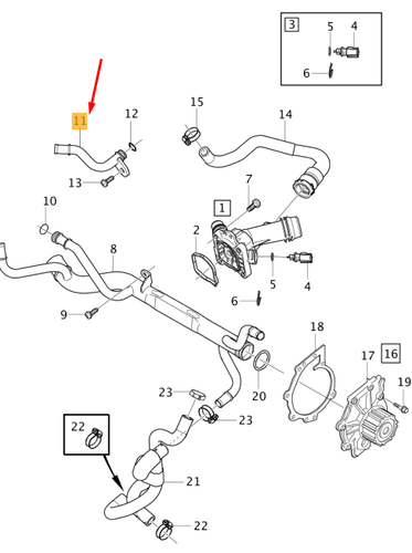VOLVO V60 MK1 Kühlmittelrohr 30751957 NEU ORIGINAL | eBay