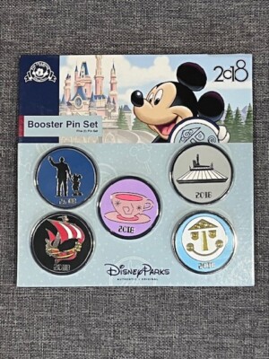 Disney 5 Pin - 2018 Booster Set Walt & Mickey, Tea Cup, Space Mtn Pin ...