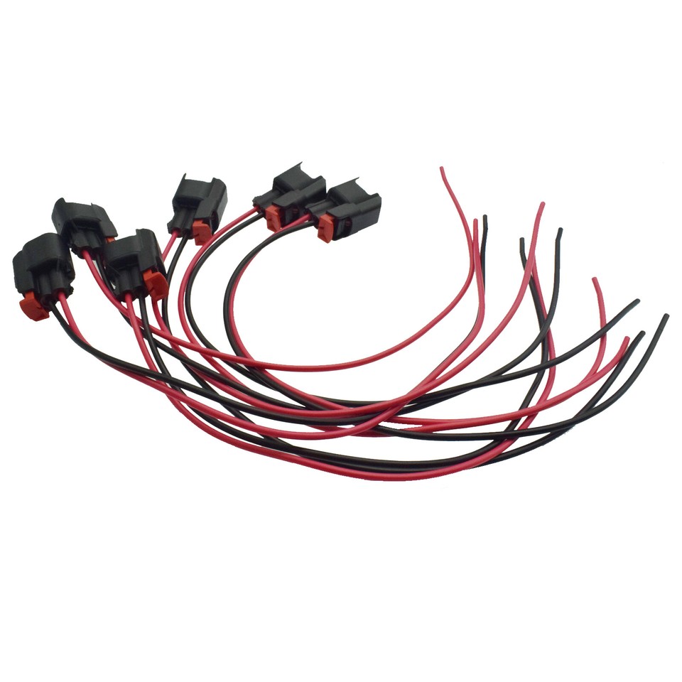 6X Fuel Injector Connector For Wrangler JK TJ Dodge Jeep Chrysler 300 ...