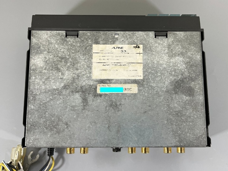 Alpine 3347 Graphic Equalizer Car Audio Working Confirmed | eBay