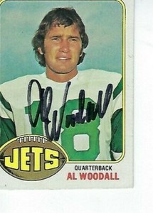 AL WOODALL SIGNED 1976 TOPPS #118 - NEW YORK JETS | eBay