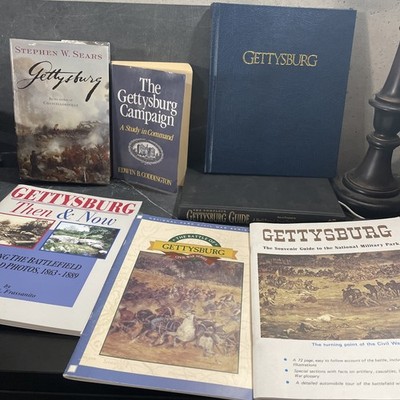 Gettysburg Battlefield Study 7 Book Lot Battlefield Guides, Campaign ...