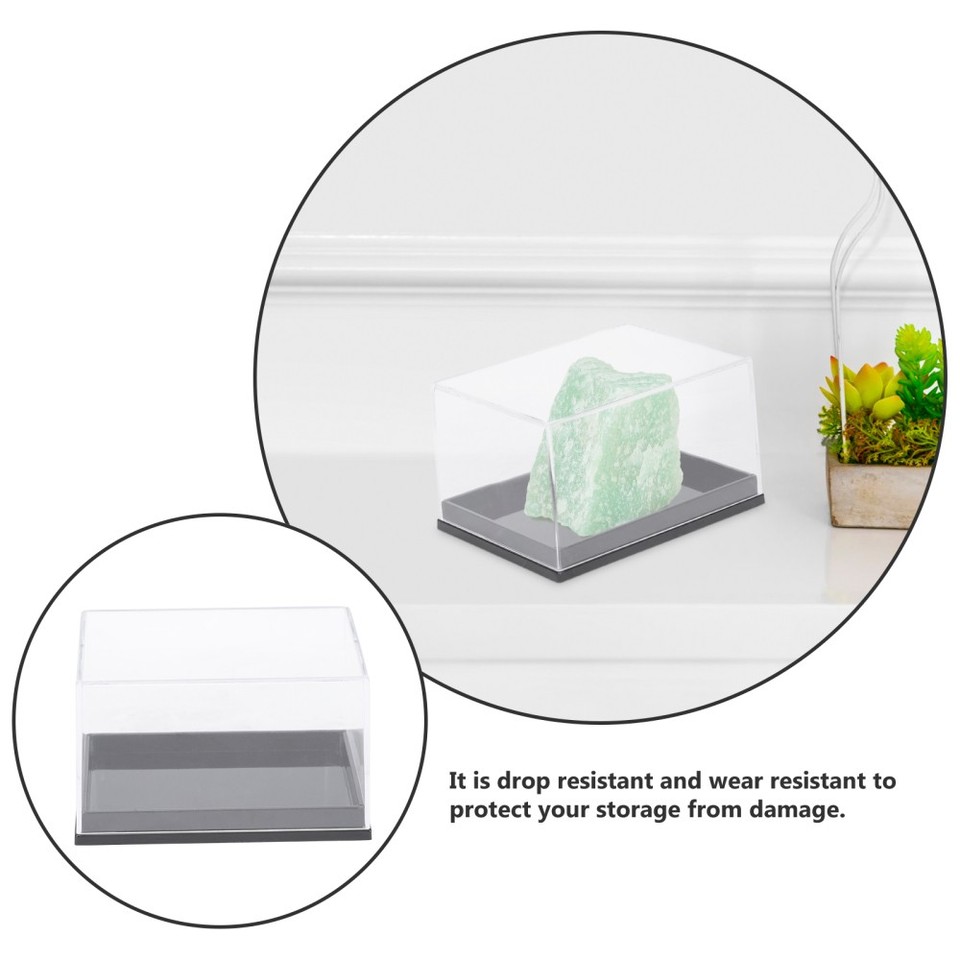 2 Pack Mineral Specimen Display Box Standard Boxes for Specimens Case ...