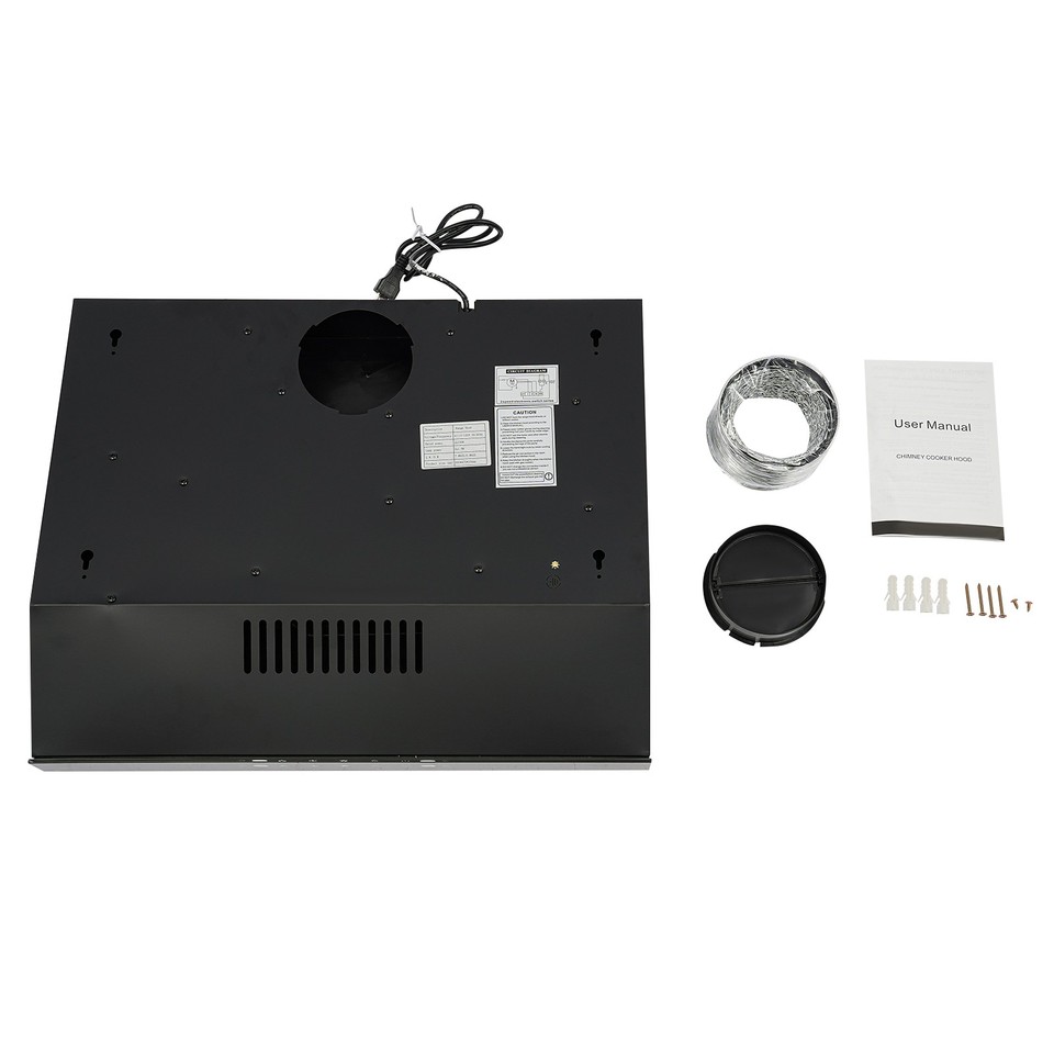 24inch Under Cabinet Range Hood Stainless Steel 900CFM Kitchen Vent ...