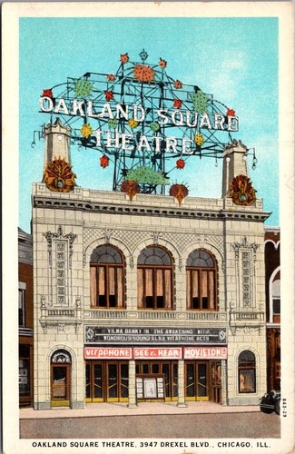 OAKLAND SQUARE THEATRE Chicago, Illinois IL unused Postcard | eBay